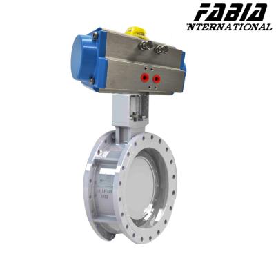 Cina Valvola a farfalla pneumatica a 6 pollici e 10 pollici in acciaio inossidabile in vendita