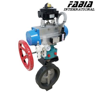 China Pneumatic Control  Butterfly Valve Clamp End for sale