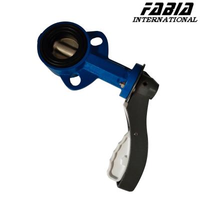 Cina Acciaio al carbonio manuale EPDM Sigillo Valvola farfalla Piastra in acciaio inossidabile in vendita