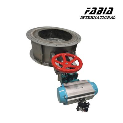 Cina Valvola per tubi in acciaio inossidabile per il controllo dei gas di combustione ad alta temperatura nei tubi di grande diametro in vendita