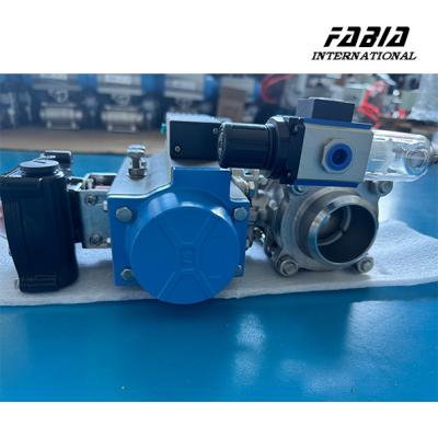 Cina Pneumatica a tre pezzi in acciaio inossidabile Butt-sold 6 pollici Valvola a sfera a prova di perdite e ad alta pressione in vendita