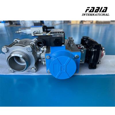Cina Pneumatica a tre pezzi in acciaio inossidabile Butt-sold 6 pollici Valvola a sfera a prova di perdite e ad alta pressione in vendita