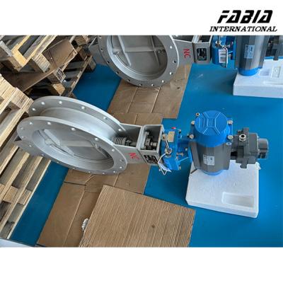 Cina 12 pollici di sigillo metallico pneumatico Valvola farfalla BV ammortizzatore di tenuta di sigillo per la centrale elettrica e centrale termica in vendita