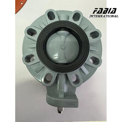 China Sello suave EPDM eléctrica de la válvula de mariposa Lug PVC amortiguador ligero Eficaz for sale