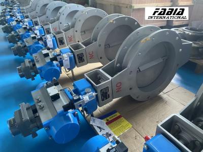 China Pneumatic Stainless steel Flange Butterfly Valve  Industry Complete Specifications Ship for sale