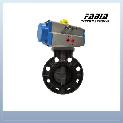 China Pneumatic Soft Seal  Butterfly Valve Clamp PVC Valve Lightweight and Cost-Effective for sale