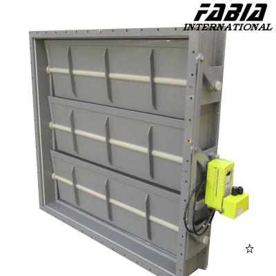 China Drawings Customized Electric Flue Industrial Flapper Valve Stainless Steel Other materials for sale