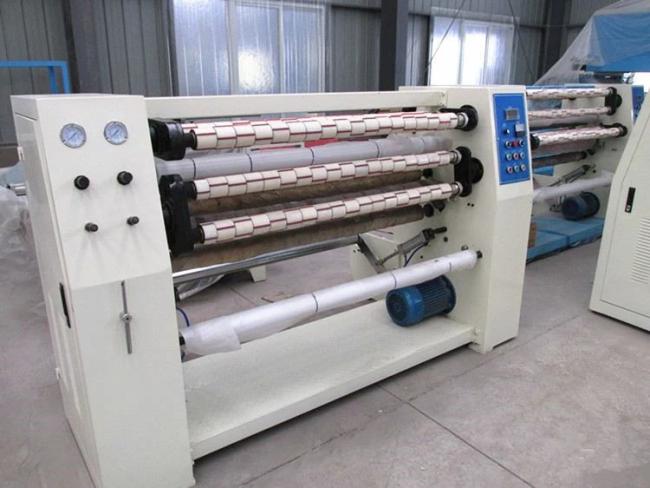 Transparent BOPP Packing Jumbo Roll Tape Slitting Machine