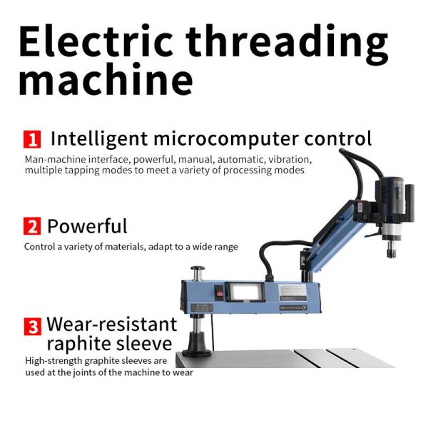 Quality Screw Threading Machine M16 Vertical Section M3-M16 CNC Electric Tapping Machine for sale