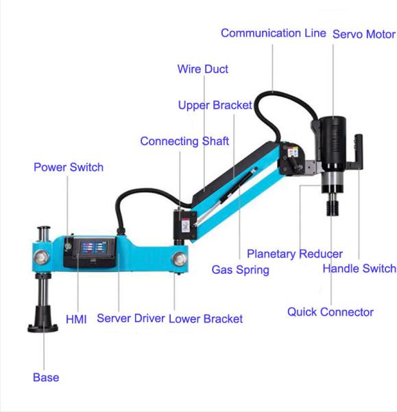 Quality M3-M16 Arm Electric Universal Tapping Machine Swing-arm tapping machine Portable for sale