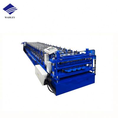 China Double Layer Corrugated Profile Steel Roofing Sheet Roll Forming Machine Roof Tile Making Machine for sale
