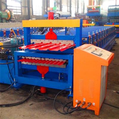 China Double Layer Corrugated Profile Steel Roofing Sheet Roll Forming Machine Roof Tile Making Machine for sale