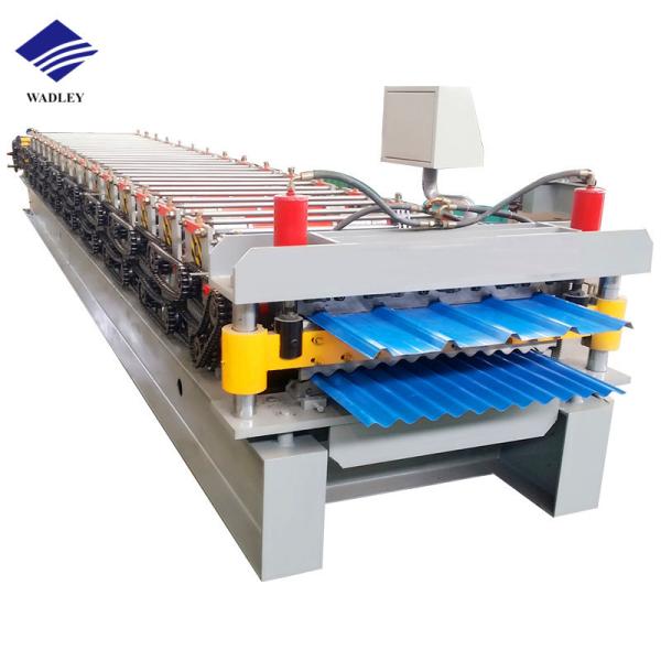 Quality High Quality Concrete Road Paving Terrazzo Roof Floor Double Layer Glazed Tile IBR Sheet Roof Press Making Machine for sale