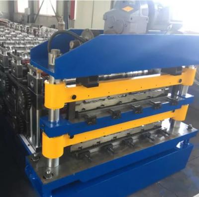 China Zinc Ridge Cap Roll Forming Machine Metal Roofing Ridge Tiles Making Machinery for sale