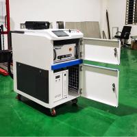 China Six Axis Robot Arm 200W Pulse Water Cooling Laser Cleaning Machine Program Laser Rust Removal Machine for sale