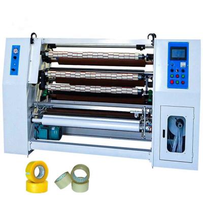 China Auto Label Function Adhesive Tape Roll Slitting Machinery for sale