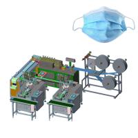 China Earloop Mask Automatic High Efiicient Disposable Face Masks Machine Universal Mask Size for sale