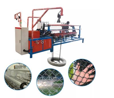 China High speed full automatic galvanized diamond mesh chain link fence machine price for sale