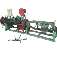 China Electric cnc control normal and reverse twist barbed wire chain link making machine 4 thorns barbed wire making machine for sale