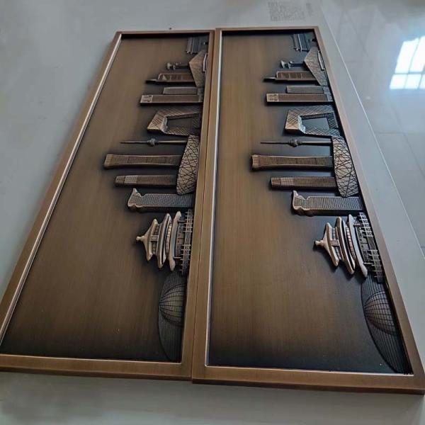 Quality Hongsen Custom Garden Memorial Plaques Commemorative Relief Plaques Grave Marker Metal Engraving Plaque for Business&Building for sale