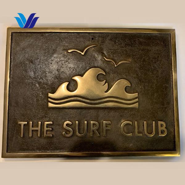 Quality HONGSEN Modern Carved Personalized Cast Bronze Custom Garden Memorial Commemorative Relief Grave Marker Metal Engraving Plaque for sale