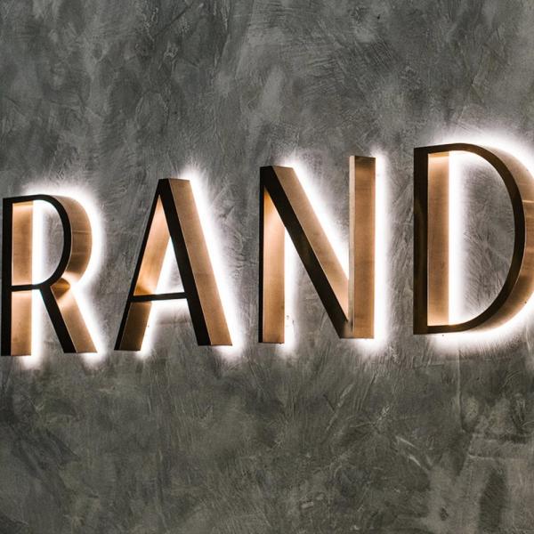 Quality HongSen High Brightness 3d Metal Backlit Sign Custom Led Luminous Characters Illuminated Sign 3d Channel Letter Sign for sale