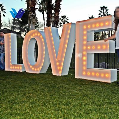 China HONGSEN Outdoor Wedding DecorationGiant Letters for Party 3 Feet Marquee Letters 4ft Giant Light up Number Led Big Numbers for sale