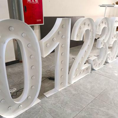 China Hongsen  for Wedding Giant Logo Large  Marquee Letters 4ft  Led Signs Custom  Marquee Sign  Light up Numbers for sale