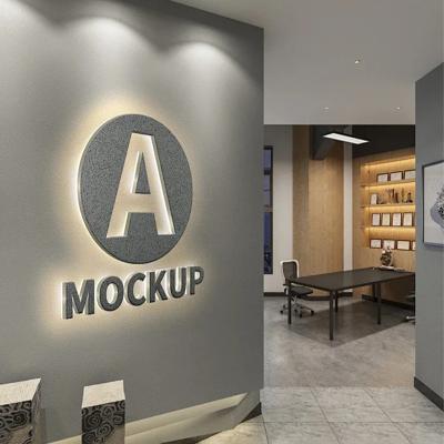 China Durable Weatherproof Housing Uniform Glow LED Backlit Letter for Outdoor Walls for sale