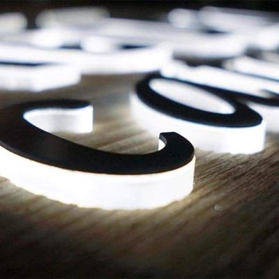 China Customizable Size Easy-Install Lightweight Aluminum LED Backlit Letters for Retail Stores Malls & Buildings for sale