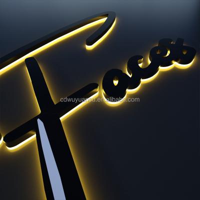 China New Design Custom Mini Acrylic LED Backlit Sign Indoor Use Easy Installation Eyelash Beauty Shop Channel Letters for sale