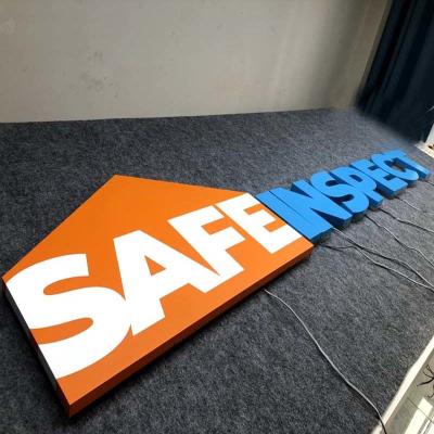 China Hong Sen Sign Custom Stainless Steel LED Business Sign Transformer-Powered 30,000 Hours Lifetime for Indoor/Outdoor Use for sale
