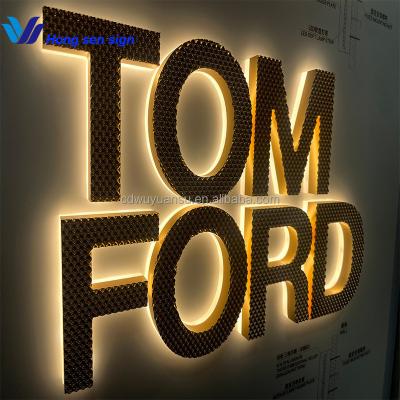 China Hong Sen Indoor/Outdoor Advertising LED Sign Board Stainless Steel Logo Signag Manufacturer-for Office Use for sale