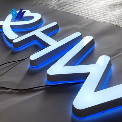 China Hongsen Customized Indoor Advertising Front Light Backlight 3D HID Letter Sign for Retail Shop & Commercial Office for sale