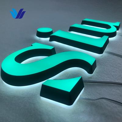 China Hong Sen Customled Blue  Acrylic Letter Sign  Making Advertising Sign Led  Channel Letters for sale