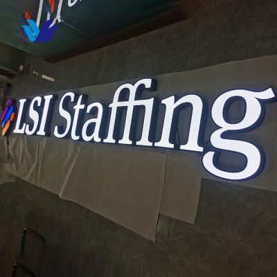 China HONGSEN Custom Shop Signboard 3d Led Outdoor Signboard Letter  Light Advertising Store Front Led Signs for sale