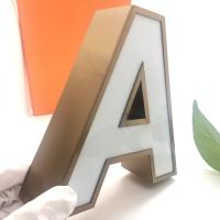 Quality Custom Backlight Stainless Steel Luminous 3D Letter logo LED Outdoor Advertising for sale
