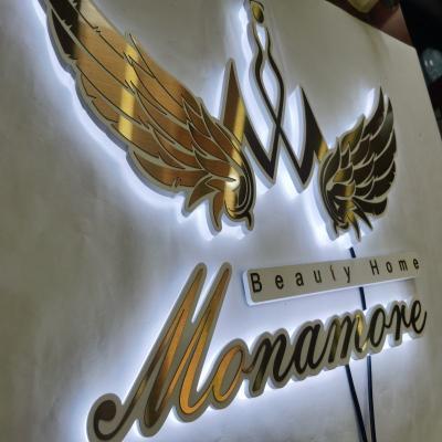 China Customized High- Qua  LED Illuminated Signs & Letters 3D Stainless Steel Channel Letters 3d Letters Sign Print for sale