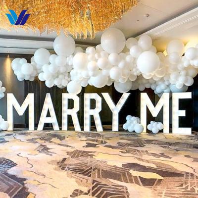 China Will You Marry Me Letters with Light Marry Me Custom Wedding Decor Lights Marquee Letter 4Ft Led Numbers Giant Light up Letters for sale