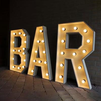 China Custom Business Name Light up Letters - LED Marquee Signs for Retail Store Front Display for sale