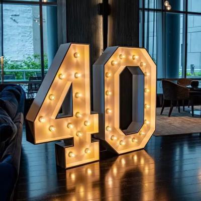 China Customizable Waterproof Marquee Letters with High Brightness LED Bulbs-Elegant Advertising & Home Decor for Weddings for sale