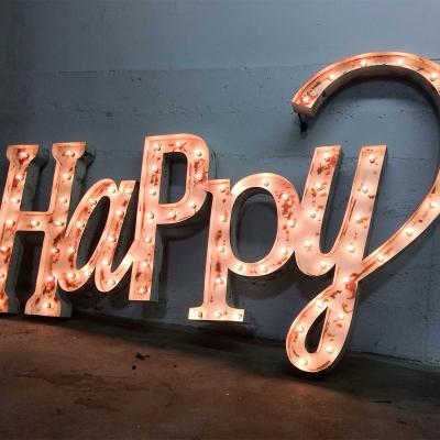 China Customizable Light up Letters Marquee Letters for Photo Studio Wall Decoration for sale