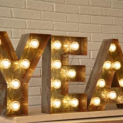 China Customizable Weatherproof Alphabet Marquee Letters for Birthday Party Decor Indoor Activity Props for sale