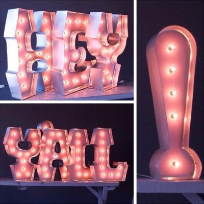 China Custom Light Bulb Letters Sign LED Marquee Letters for Wedding and Photo Booth Decor for sale