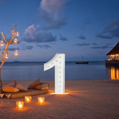 China Custom 3d Led Letter Marque Numbers Marquee Letters Wedding Sign Light up Letter for Event Wedding Party Decoration for sale