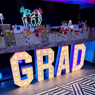China Customized High Brightness LED Marquee Letters for Advertising Home Wedding Events for sale