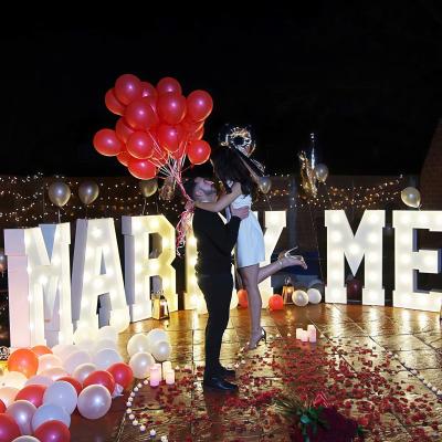 China Oem Outdoor Waterproof Numbers Led Sign Light up Lights Advertising Home Birthday Wedding Decoration Marquee Bulb Letters for sale