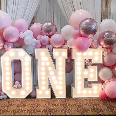 China Factory Direct LED Signs Luminous Light Bulb Marquee Letters  led Letter Sign for sale