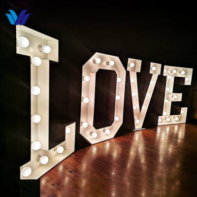 China Custom 3Ft 4Ft 5Ft Marquee Number Logo LED Advertising Birthday Decoration Letters DC Powered for sale