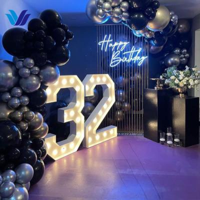 China Factory Custom LED Marquee Letter 3ft 4ft 5ft Light-up Giant Letters for Party Backdrop and Home Advertising & Decoration for sale